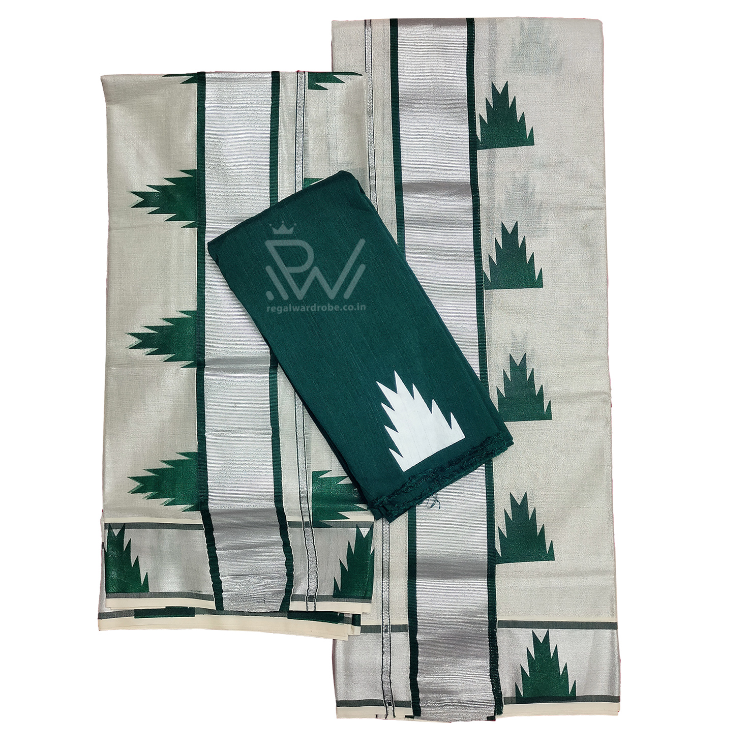 Tissue Set Mund With Temple Prints | Regal Wardrobe