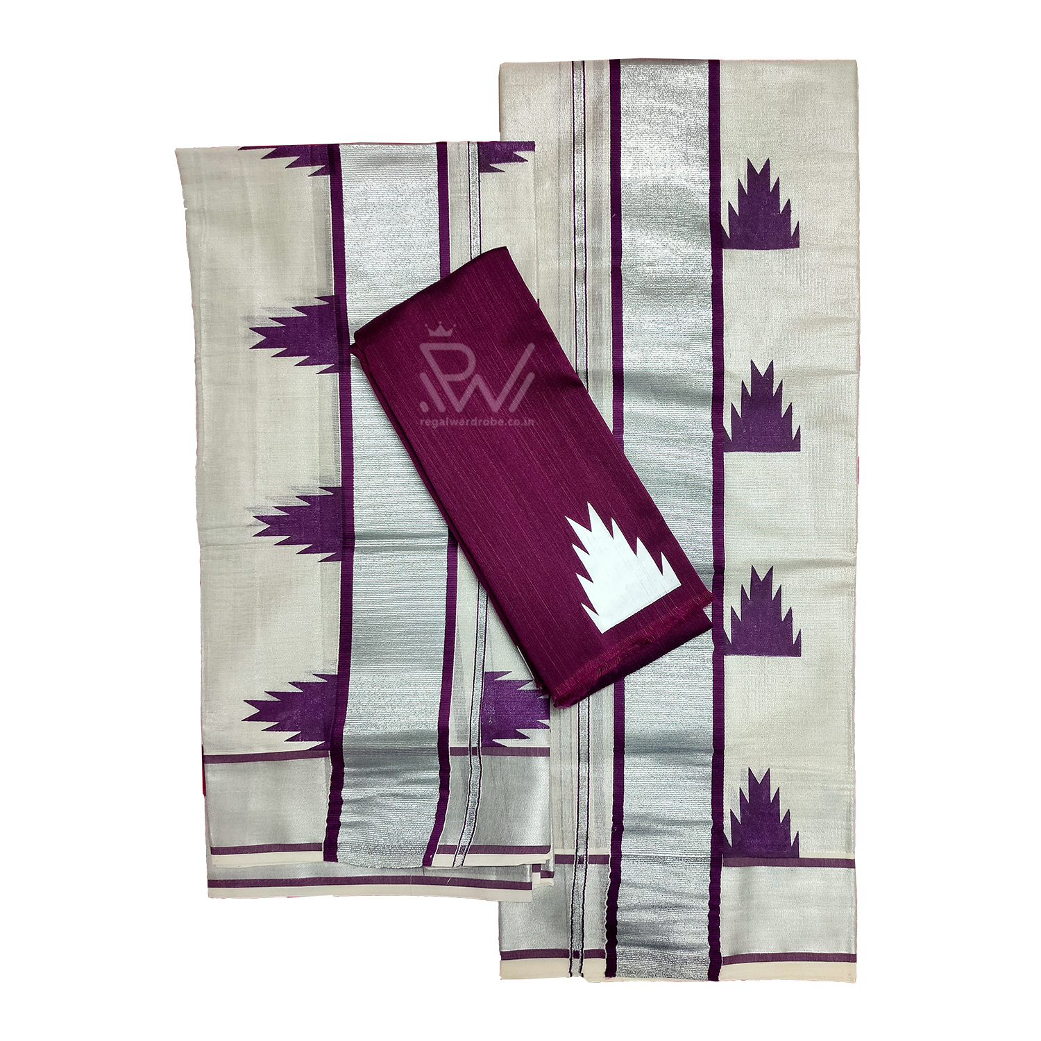 Tissue Set Mund With Temple Prints | Regal Wardrobe