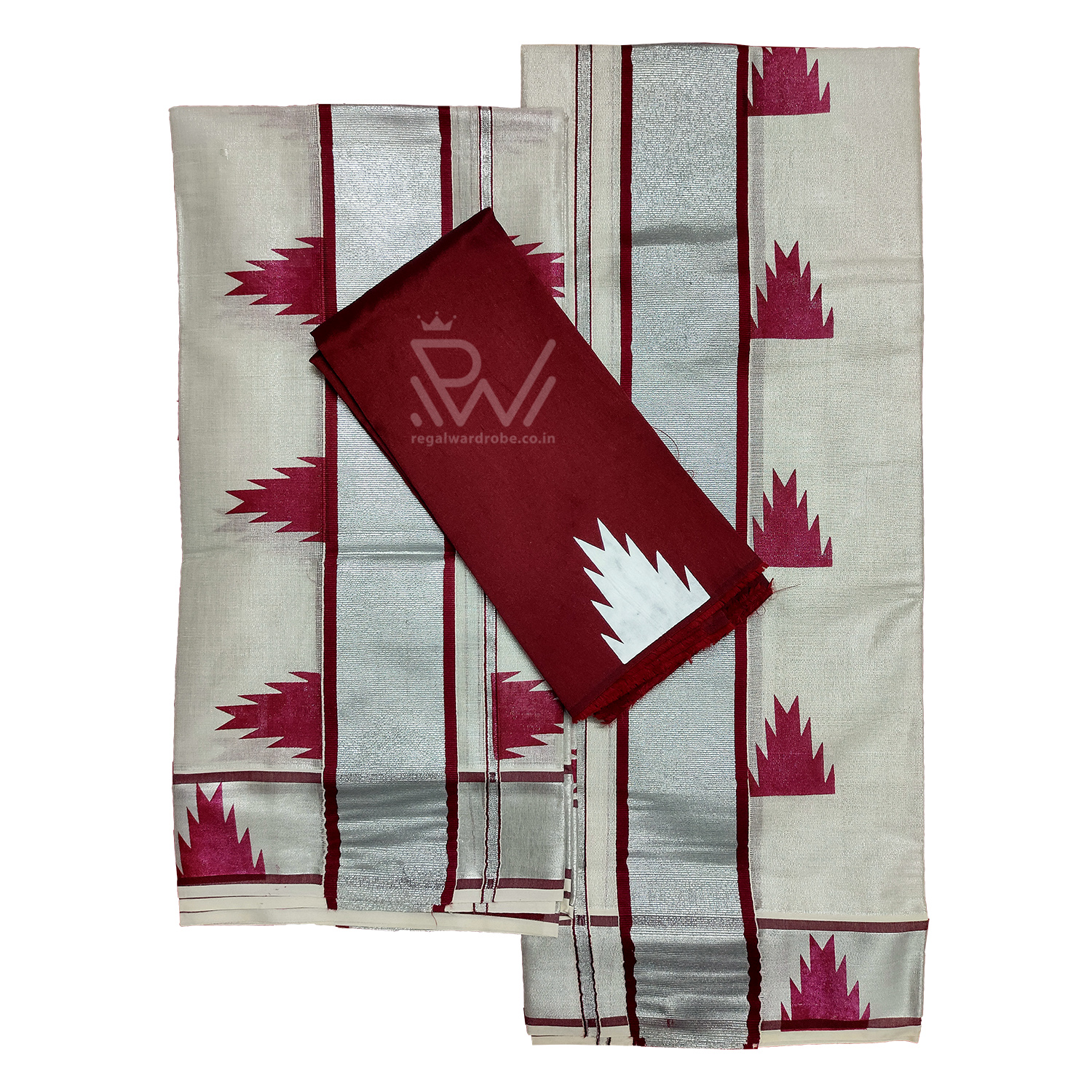 Tissue Set Mund With Temple Prints | Regal Wardrobe